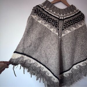 unbranded | Sweaters | Hand Knit Cowichan Design Brown Wool Triangle ...